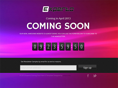 Experto - Underconstruction Html5 Template by CodeGrape on Dribbble