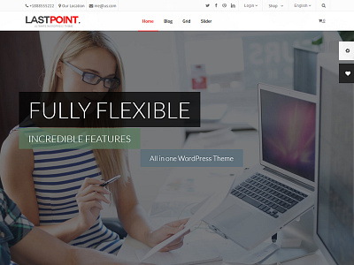 LastPoint WordPress Theme by CodeGrape on Dribbble