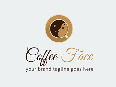 Coffee Face Logo Template by CodeGrape on Dribbble