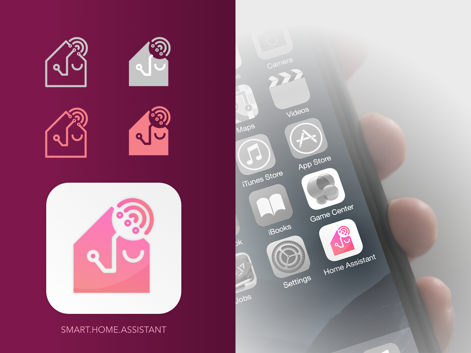 Smart Home Assistant App Icon Design by David Ng on Dribbble