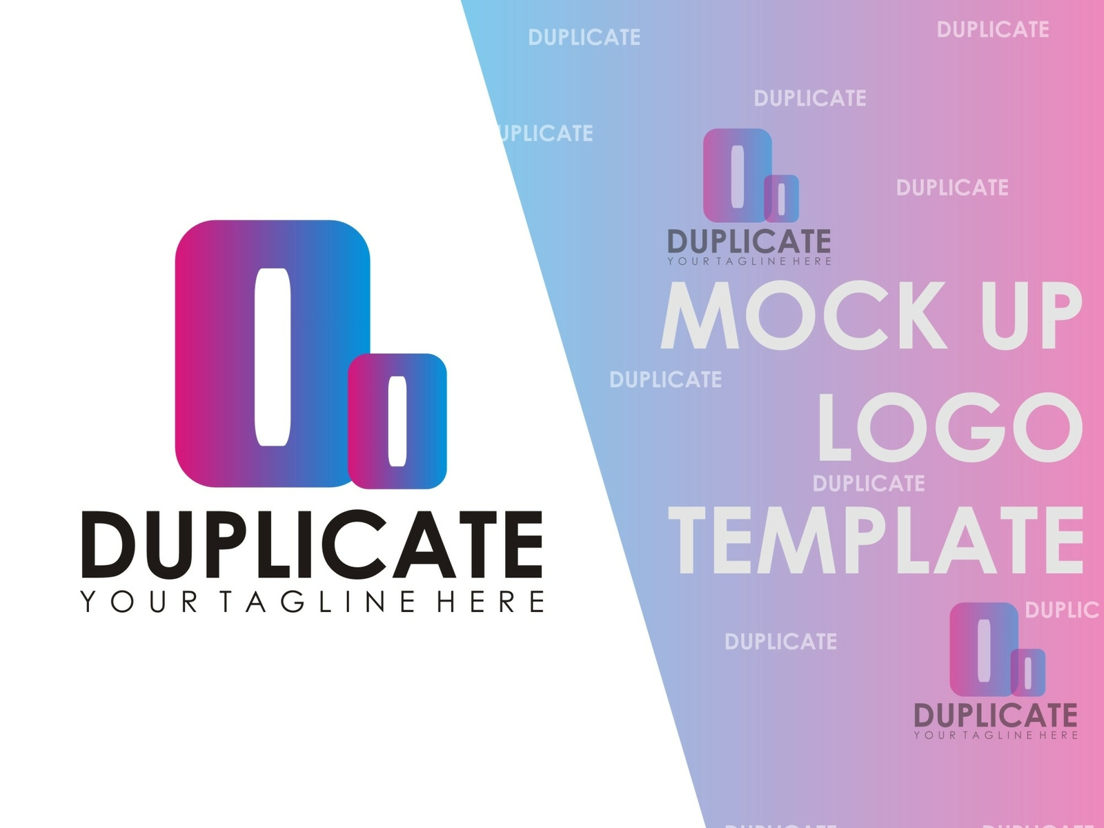Duplicate logo by Ory Zidan on Dribbble
