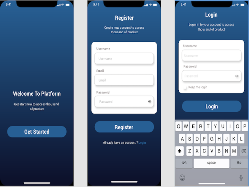 Simple login page by Rico Kurniawan on Dribbble