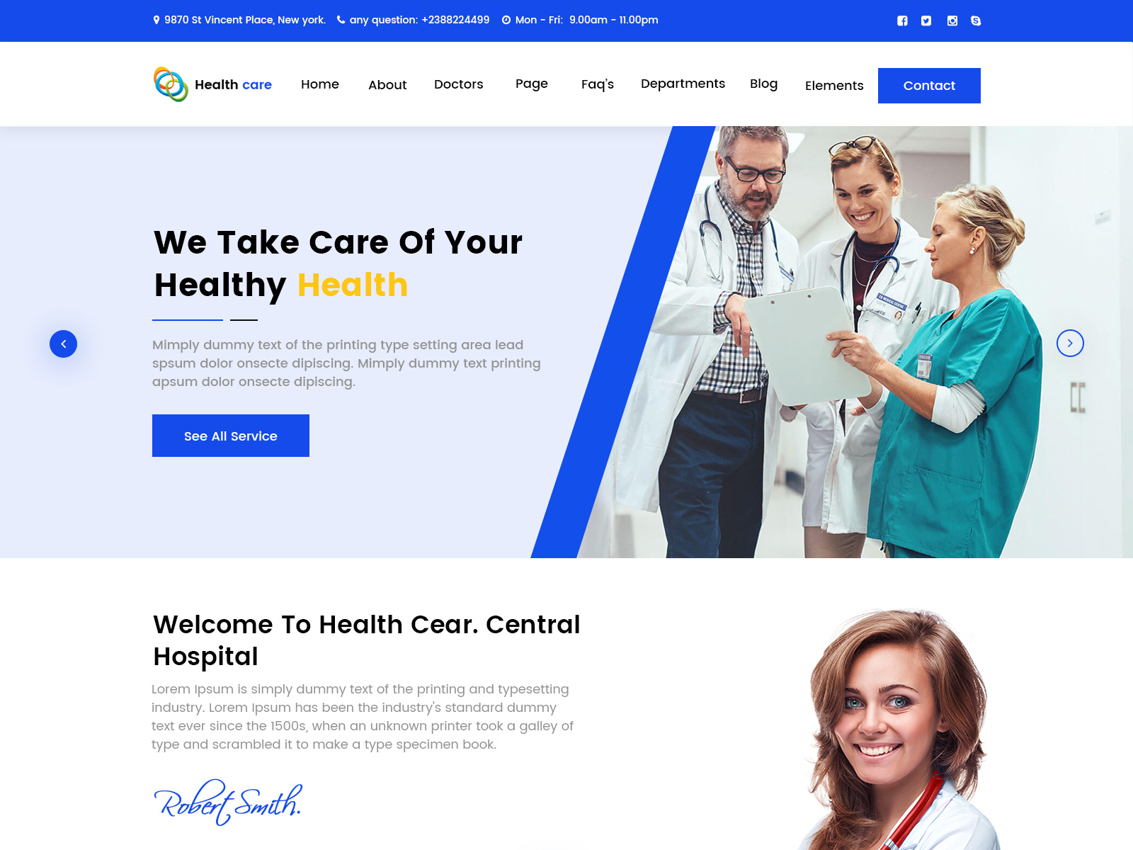 Health Landing Page by Sumit Kumar on Dribbble