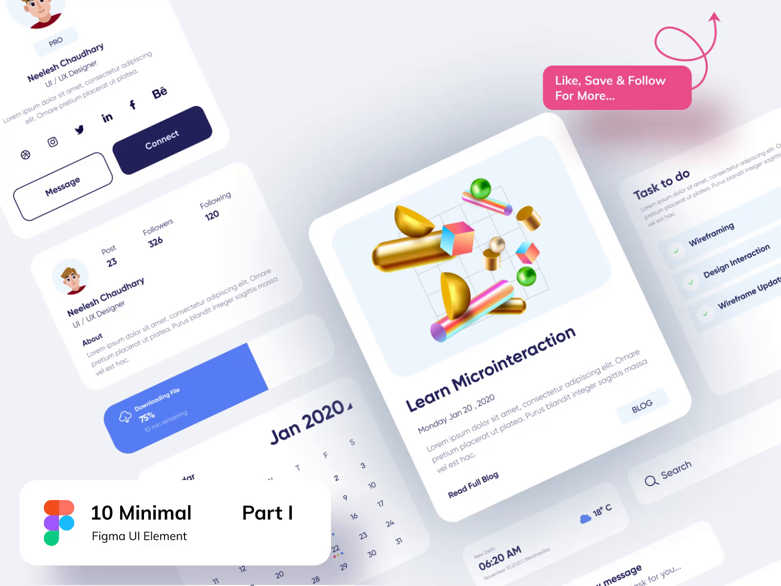 Figma Elements - Part I by Neelesh Chaudhary on Dribbble