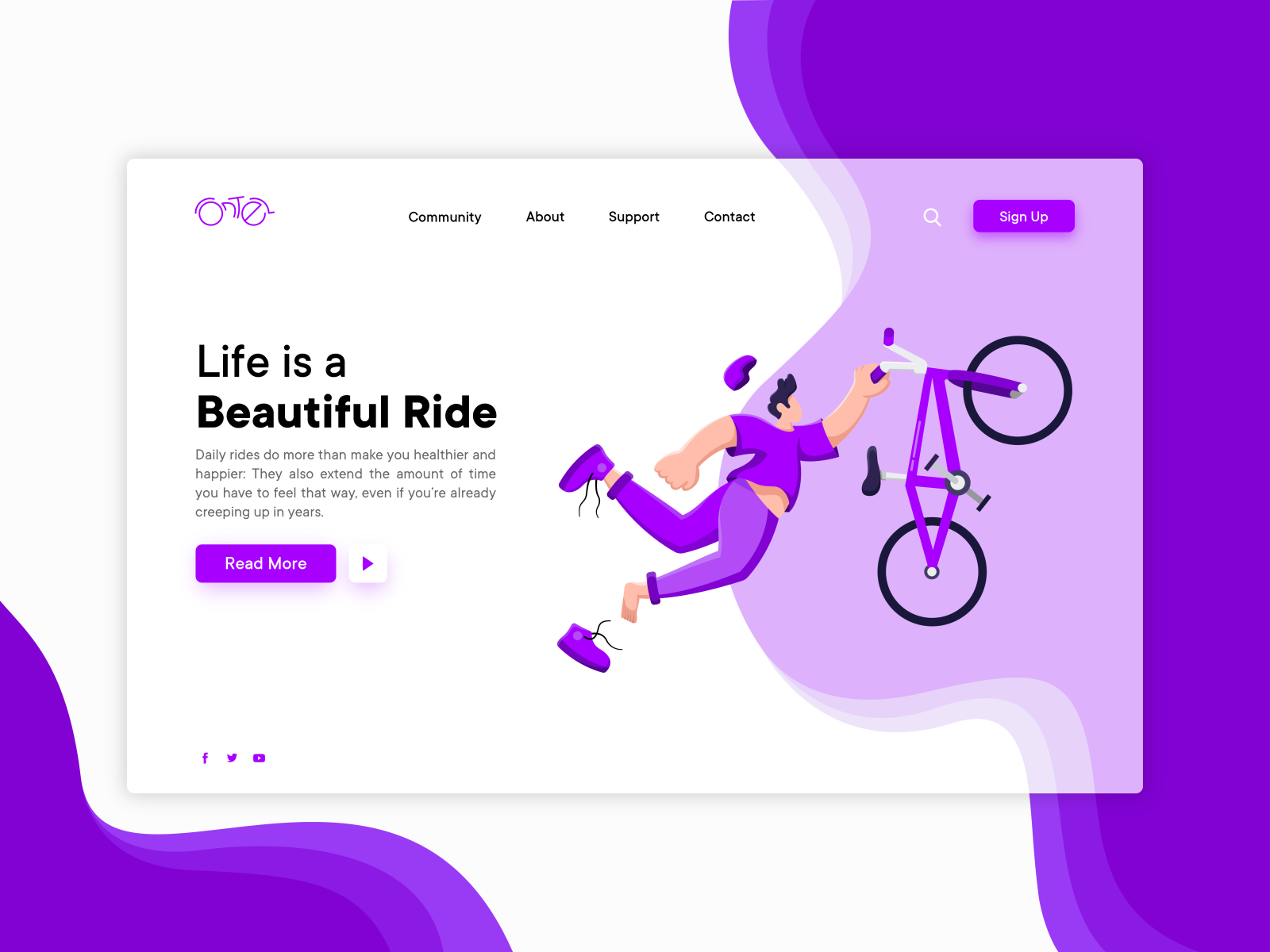 Beautiful Ride - Landing Page by daniansyah on Dribbble