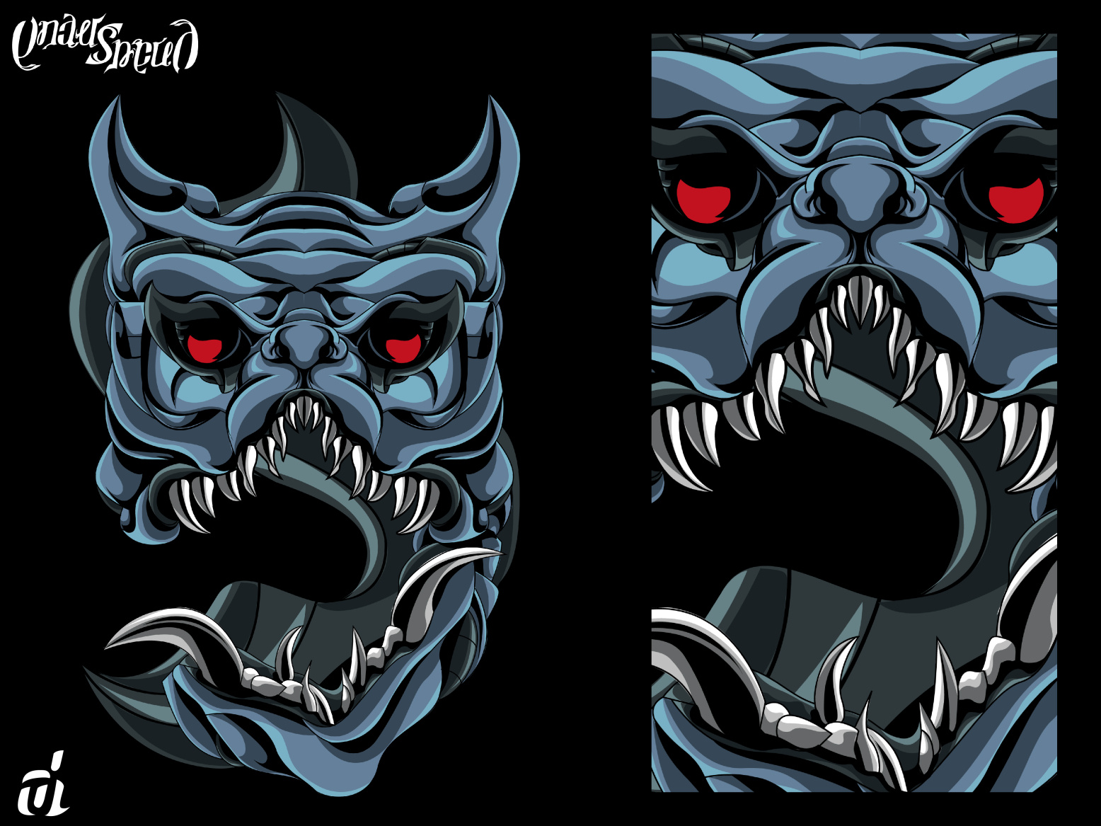Horror Bulldog by Undersacred Studio on Dribbble