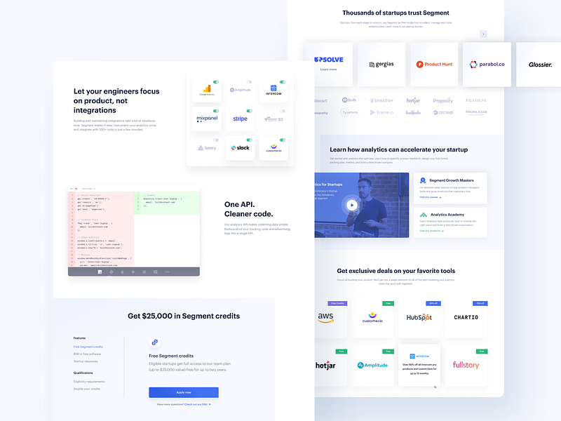 🚀 Segment — For Startups by Weronika Prasek for tonik on Dribbble
