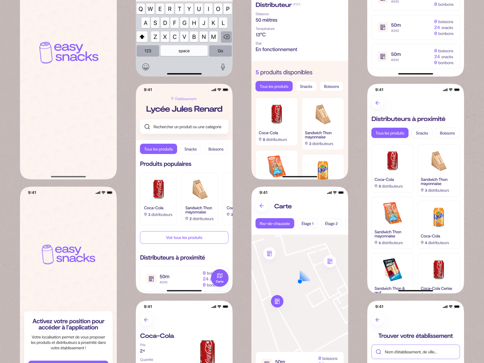 easy snacks - mobile app by Rayan Adamczak on Dribbble