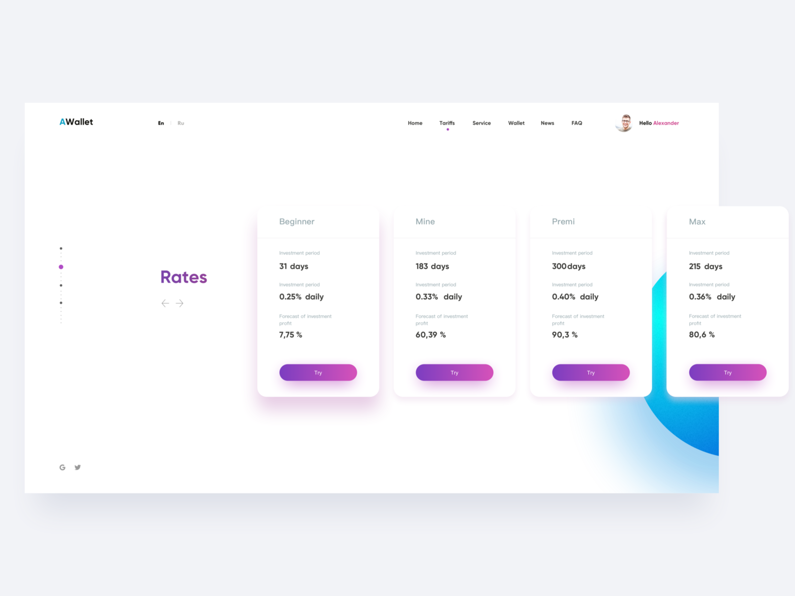 Wallet Web by 7Amber on Dribbble