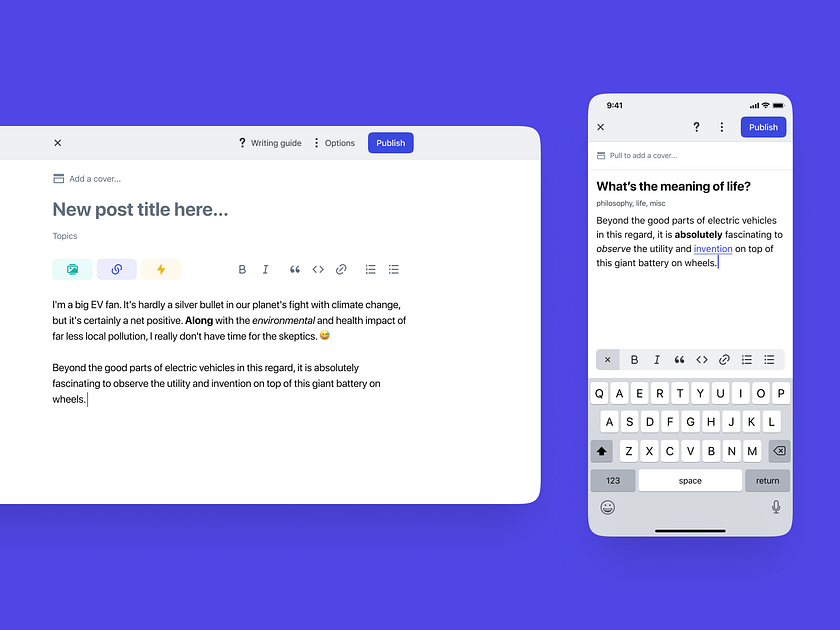Browse thousands of Editor UI images for design inspiration | Dribbble