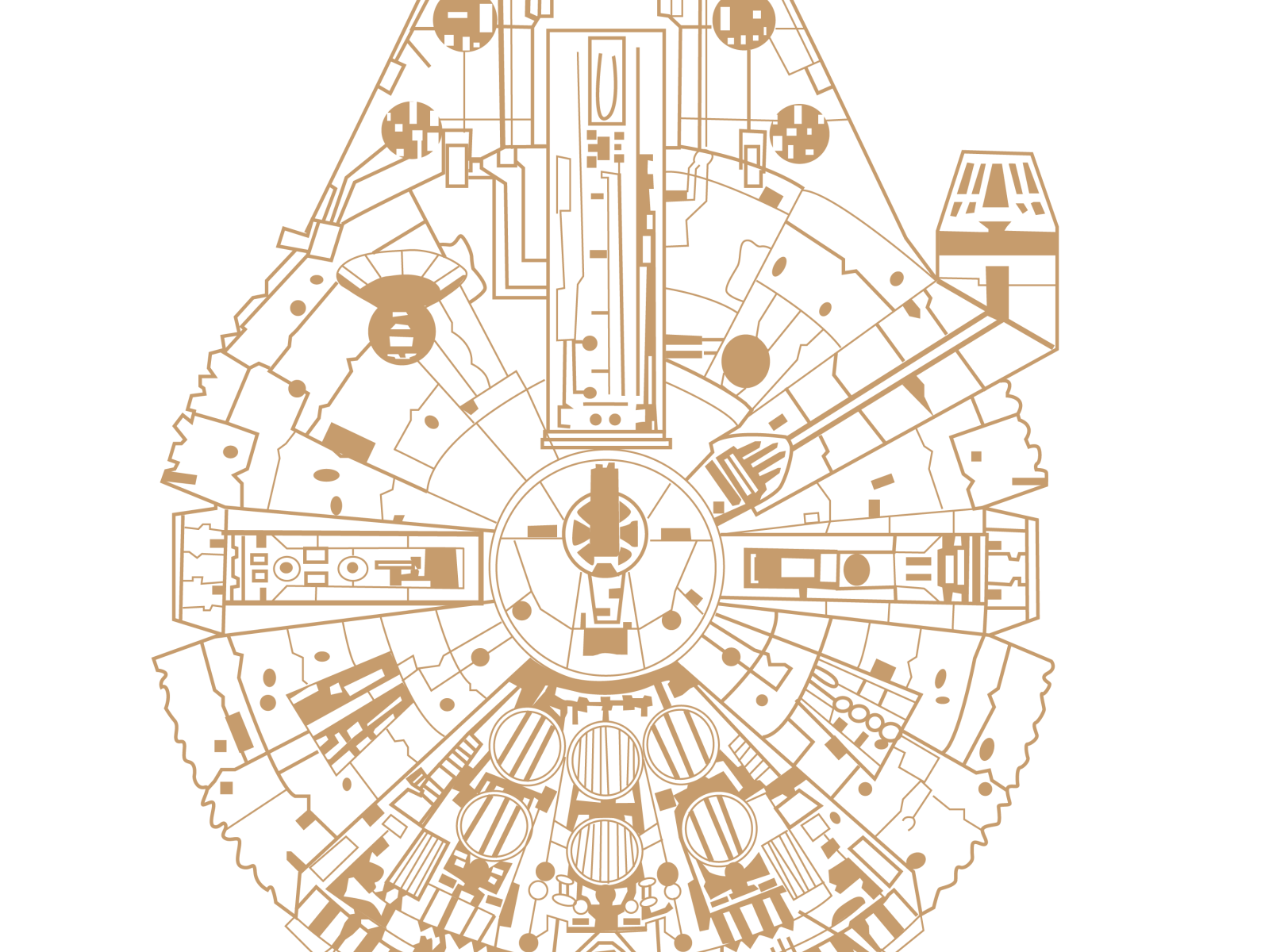 MILLENNIUM FALCON by Katy Patterson on Dribbble