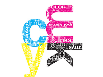 CMYK type art by Rene Bobo on Dribbble