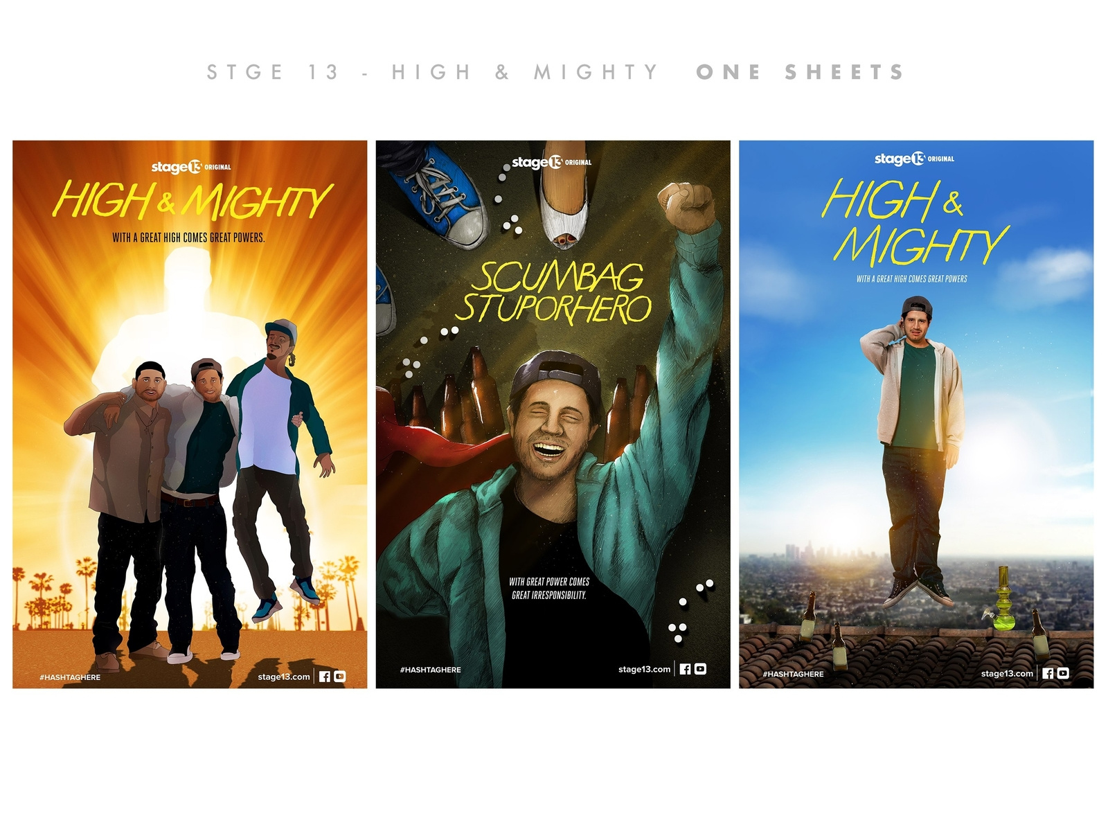 High And Mighty Key Art by Abe Calendar on Dribbble