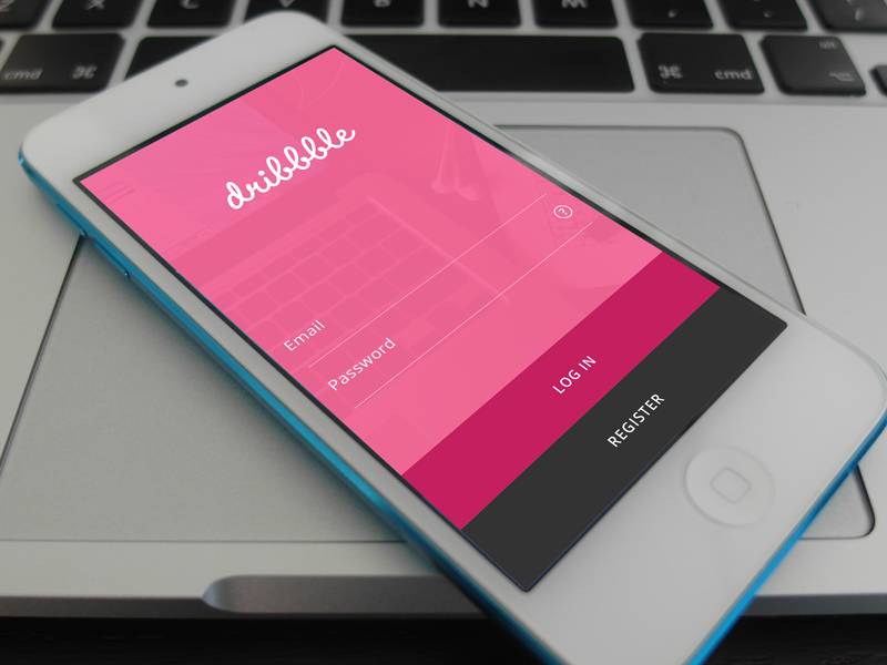 Login screen by Winter M. on Dribbble