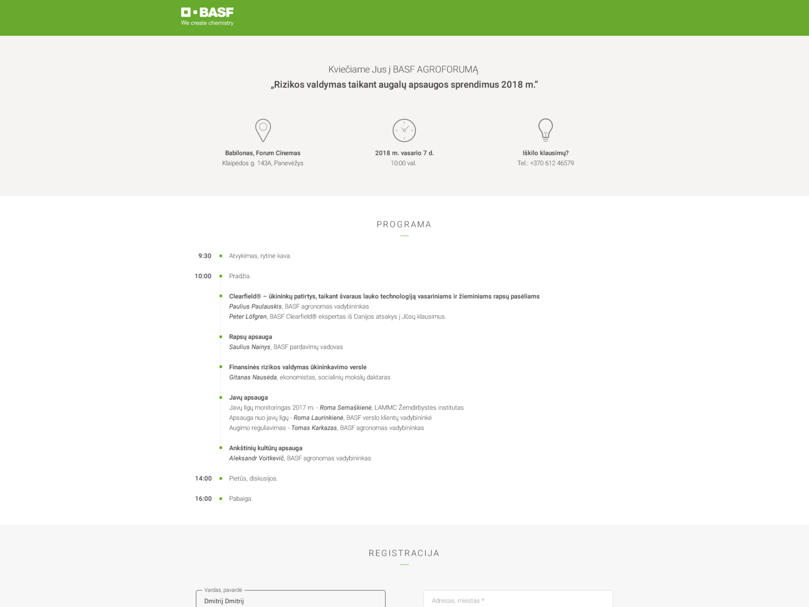Registration page, registration form by Rinitex, JSC on Dribbble
