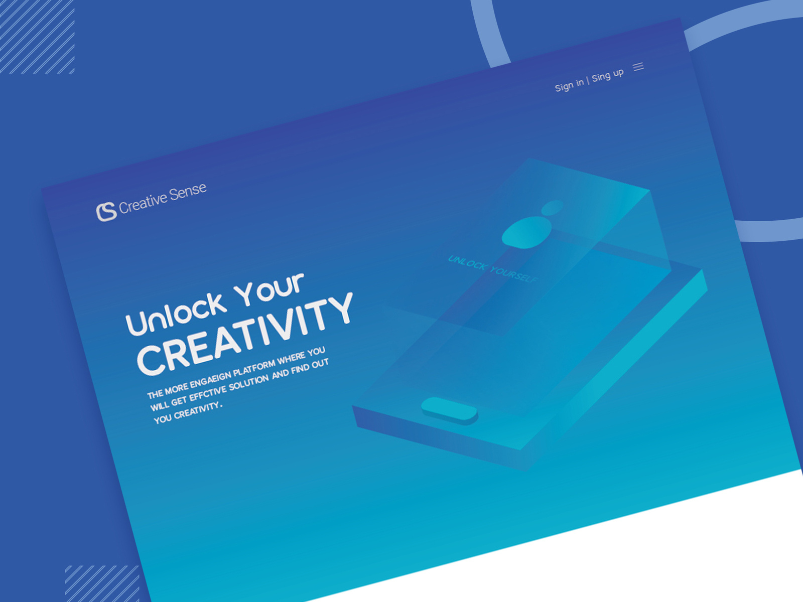Creative Sense Web Template by Editorial Mind on Dribbble