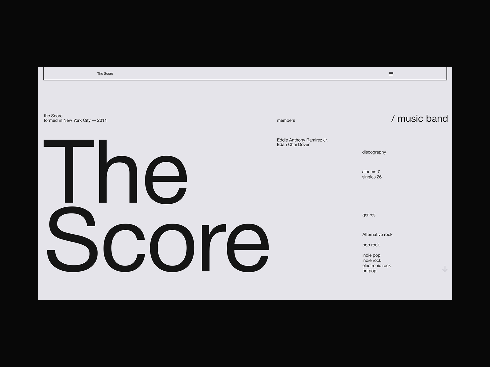 The Score | Website Concept by Oleg Borysov on Dribbble