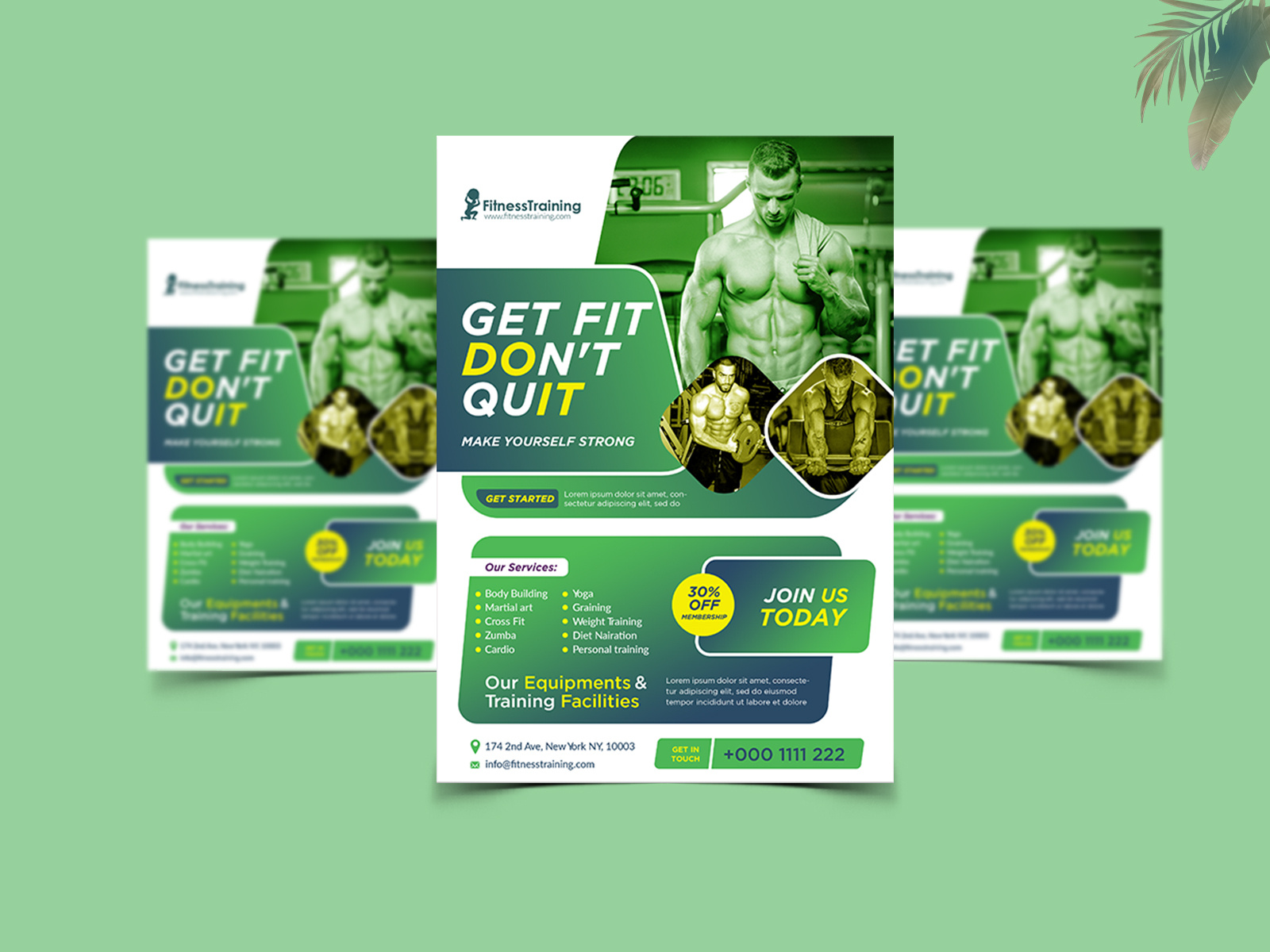 Workout Flyer by Zubairr Mahmud on Dribbble