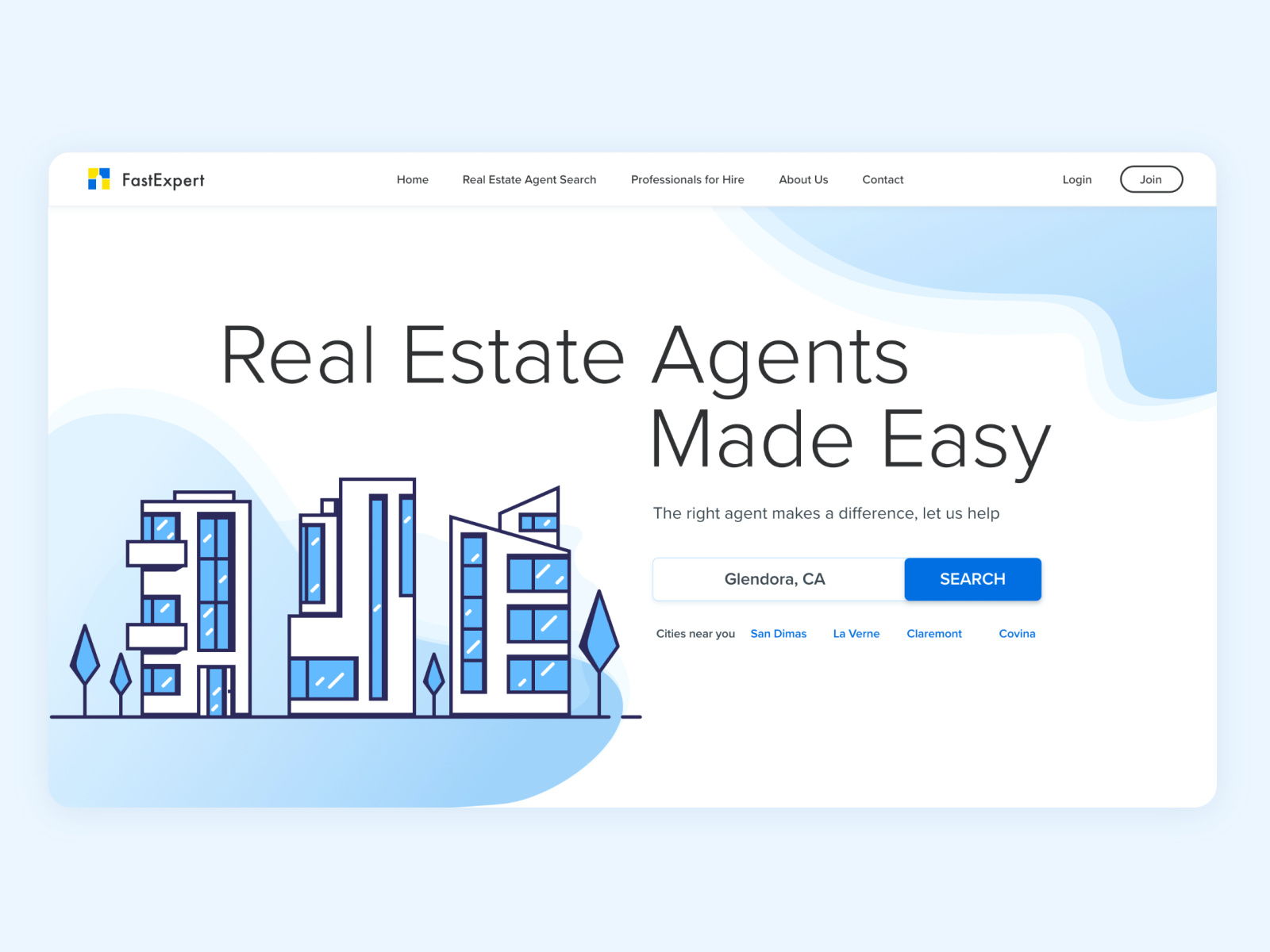 Real Estate Home Page by Jenna Whaling on Dribbble