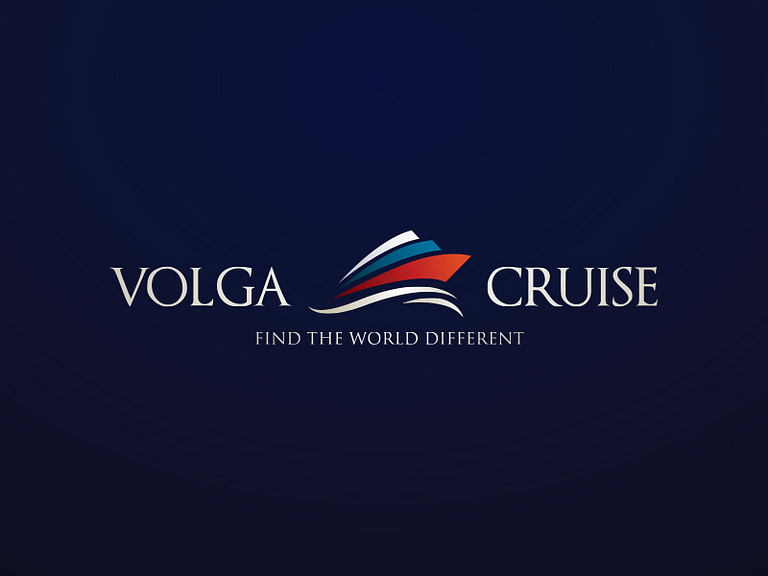Volga cruise logotype by Typelab on Dribbble