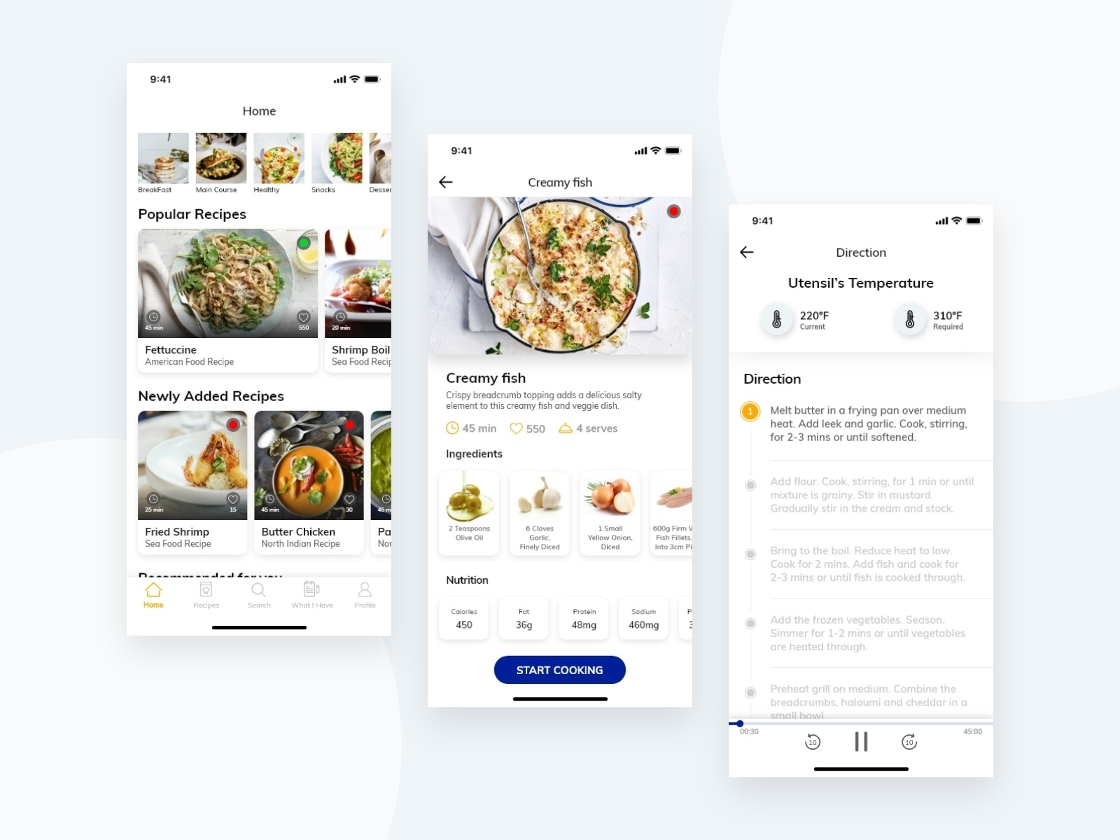 BeChef Cooking App by Sultan Singh on Dribbble