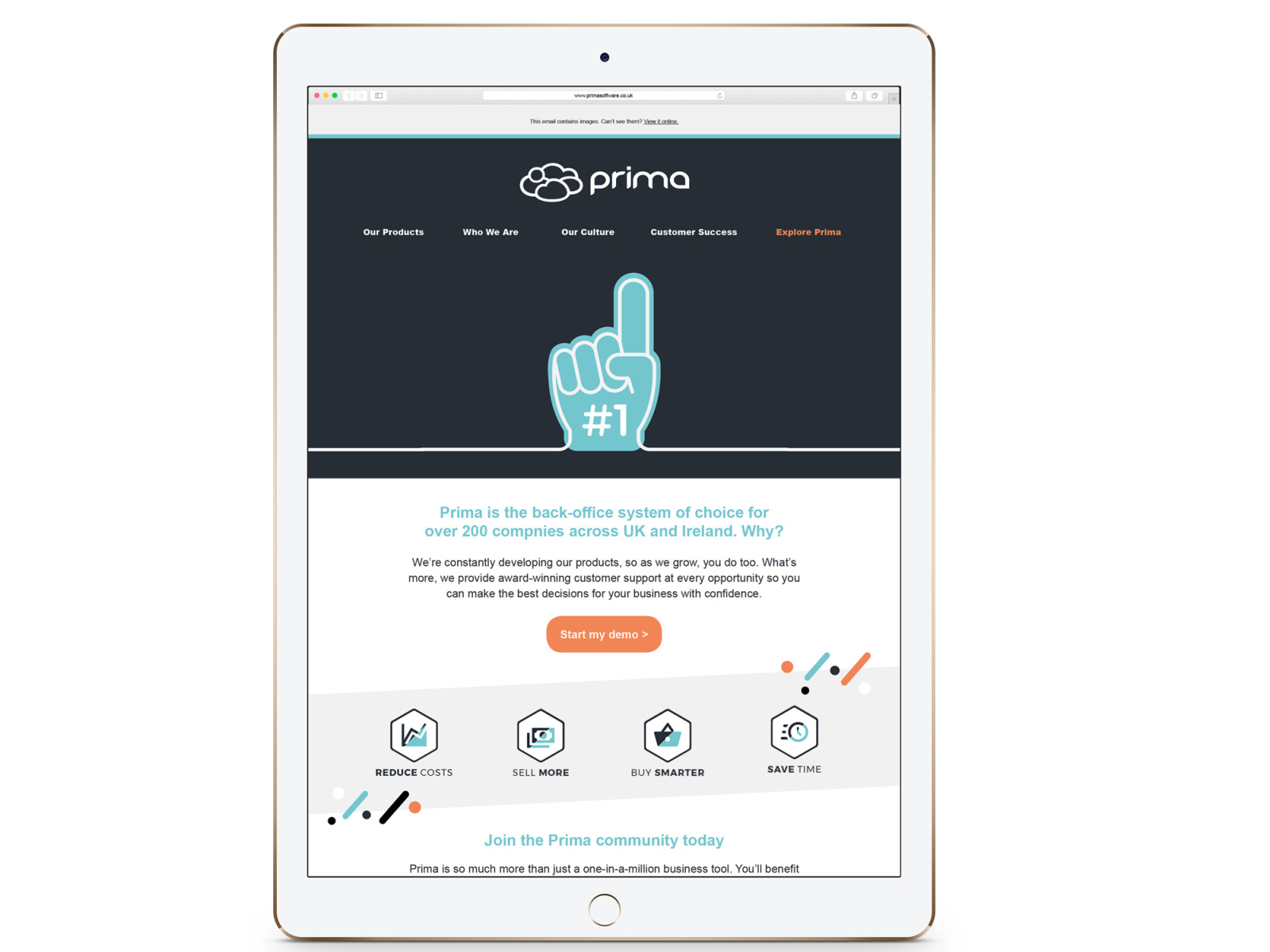 Prima Software Email Campaign by Rachel Smith on Dribbble