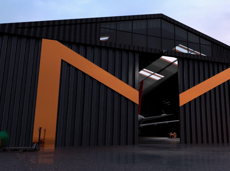 Airplane in hangar by Dmitry Sedykh on Dribbble