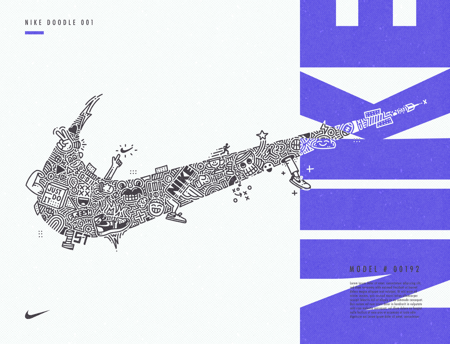 Nike Doodle Illustration by Stephen Biddle on Dribbble