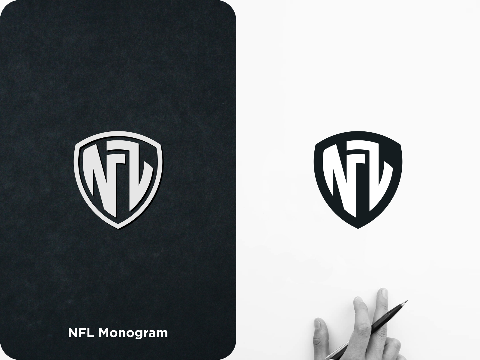 NFL MONOGRAM LOGO by Meizzaluna Design on Dribbble
