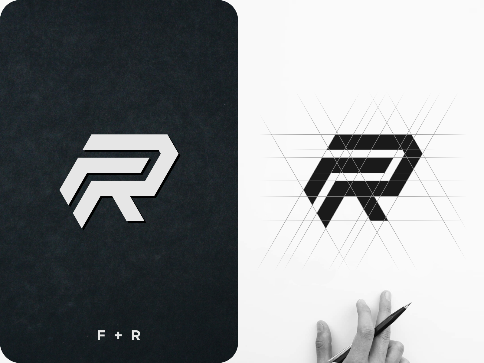 FR MONOGRAM LOGO by Meizzaluna Design on Dribbble