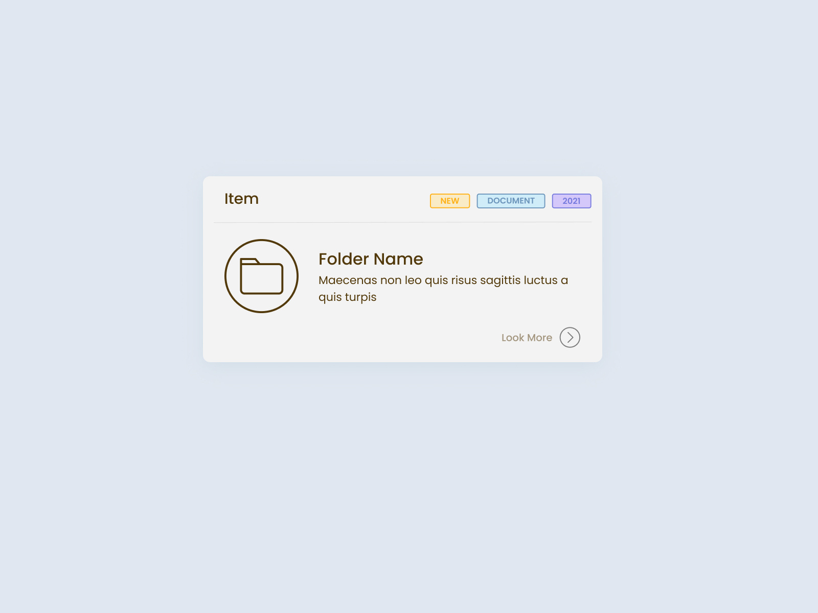 Item card by hailey on Dribbble