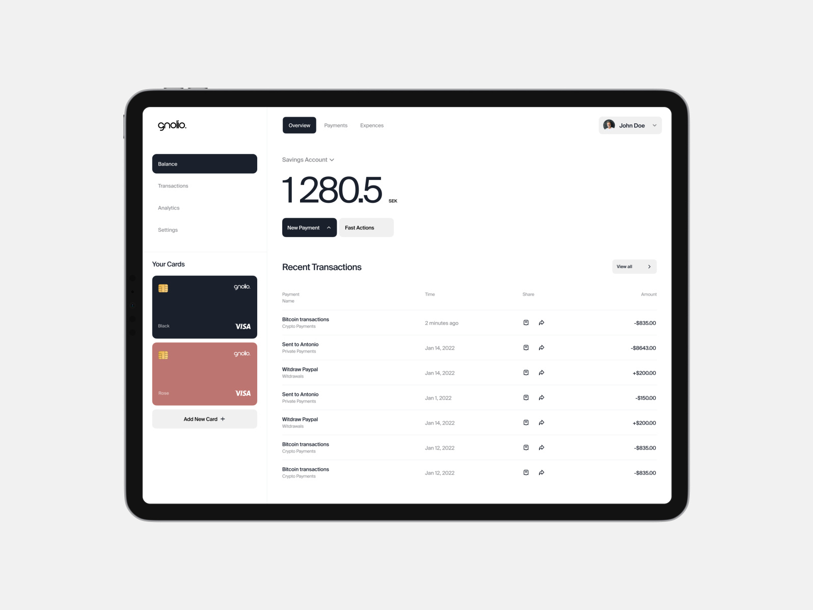 Bank Web App by Ed Leshchenko on Dribbble