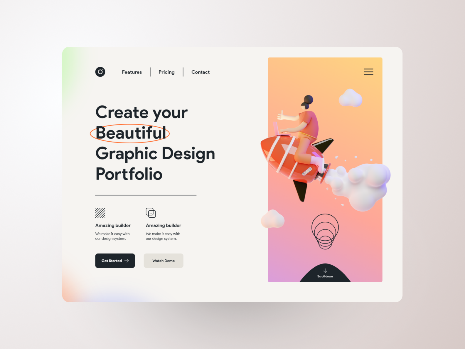 PORTFOLIO CREATOR WEBSITE UI by Željko on Dribbble