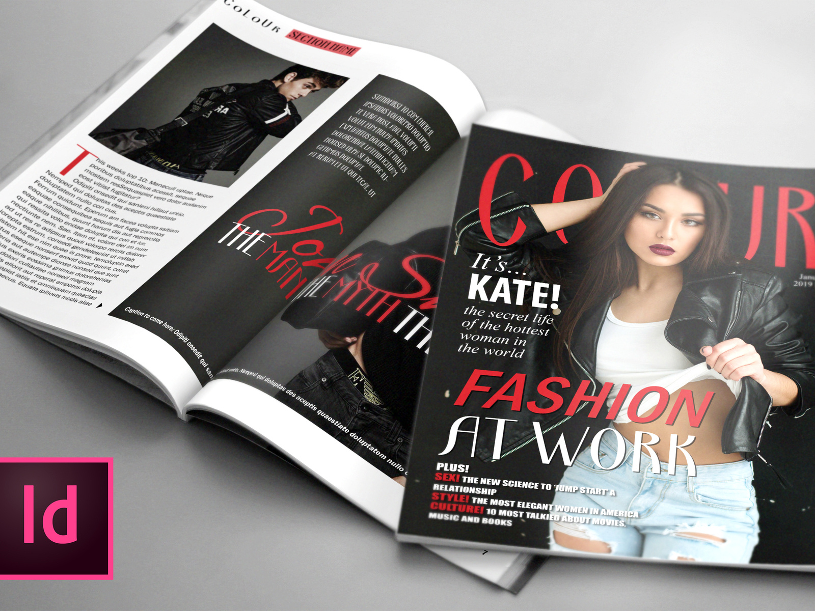 COLOUR, Fashion Magazine Template by James Dene on Dribbble