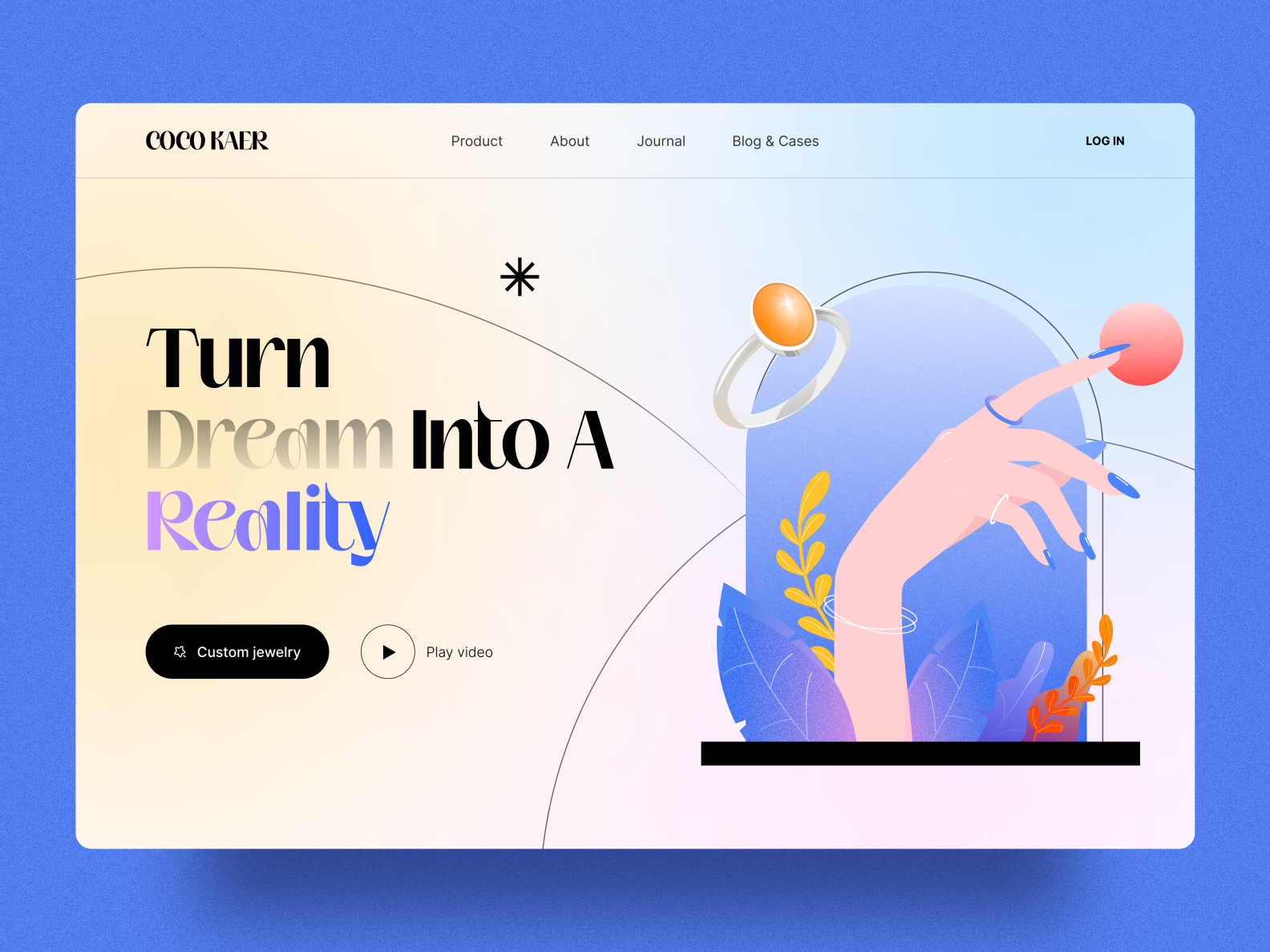 Jewelry landing page by Allen design on Dribbble