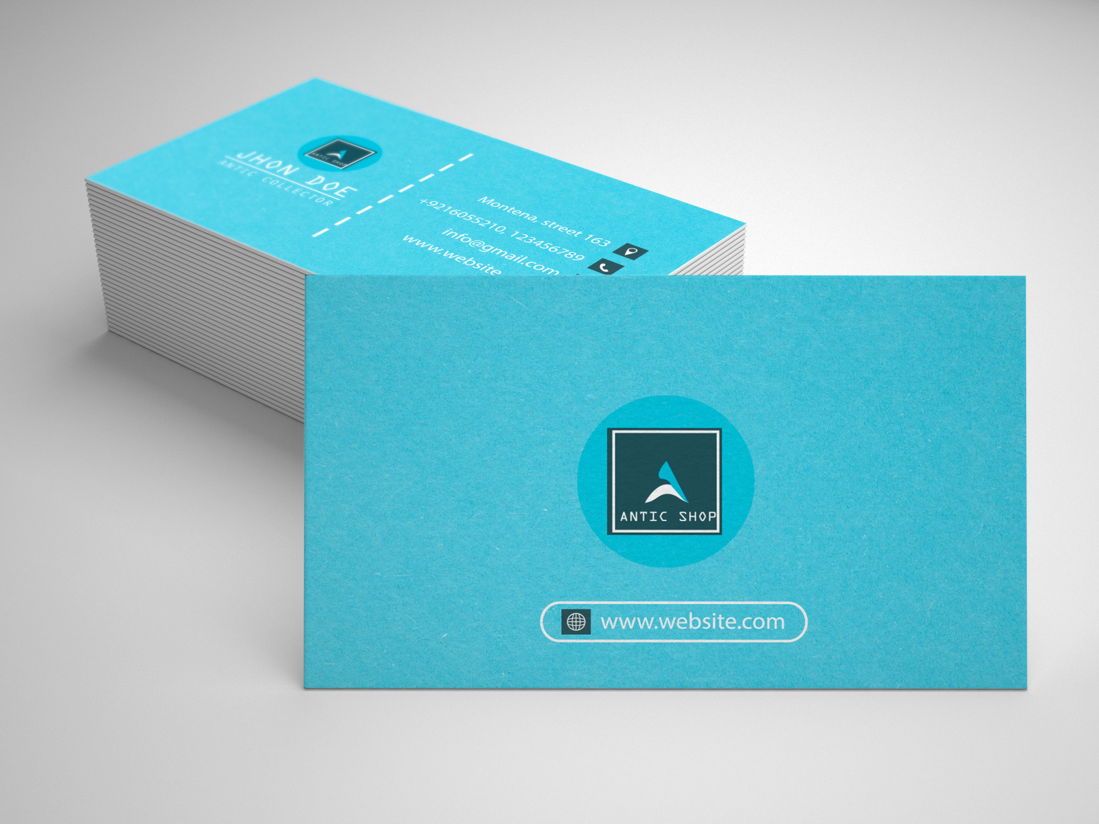 Business Card by Iqram Shawon on Dribbble