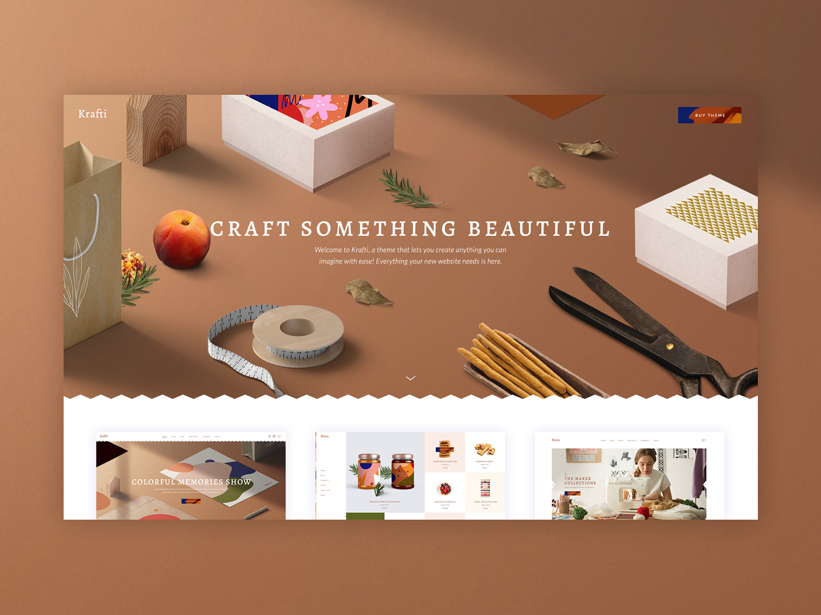 Krafti Arts & Crafts Theme by Stevan Ivic for Qode Interactive on Dribbble