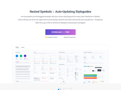 Nested Symbols & Styleguides (Freebie) by Jan Losert on Dribbble