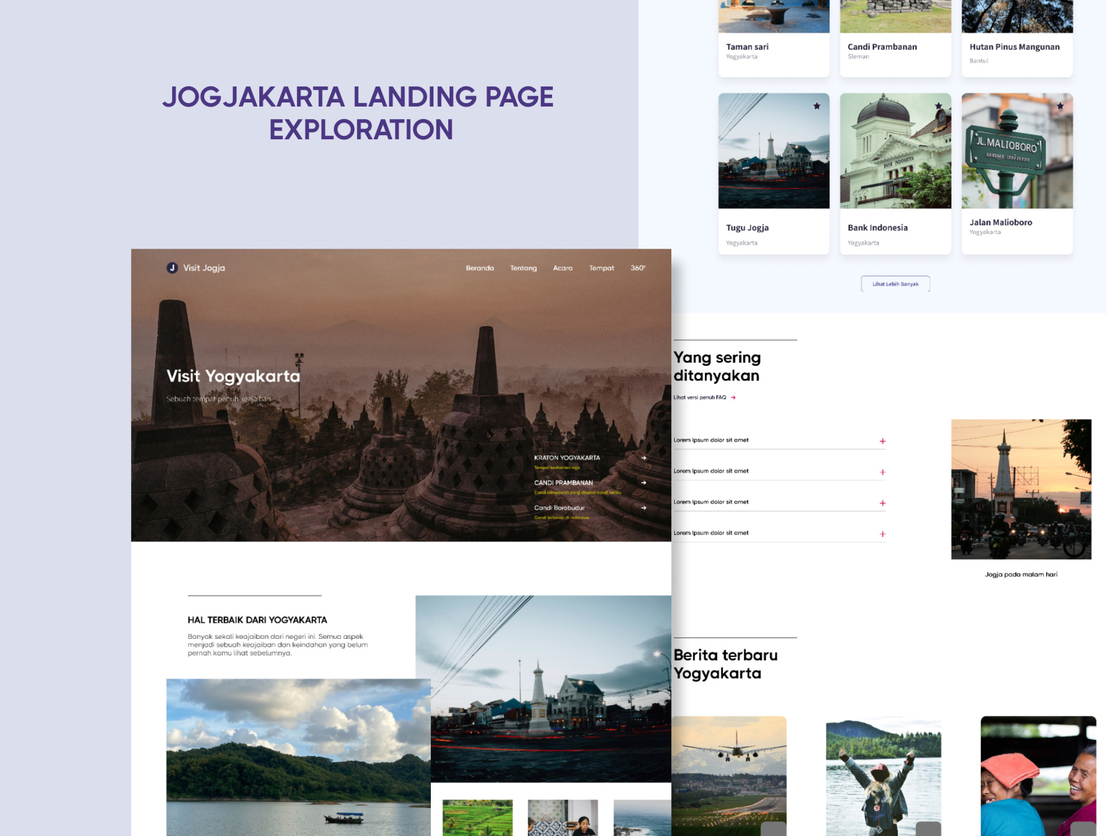 Travel Website Exploration UI by menara lintang on Dribbble