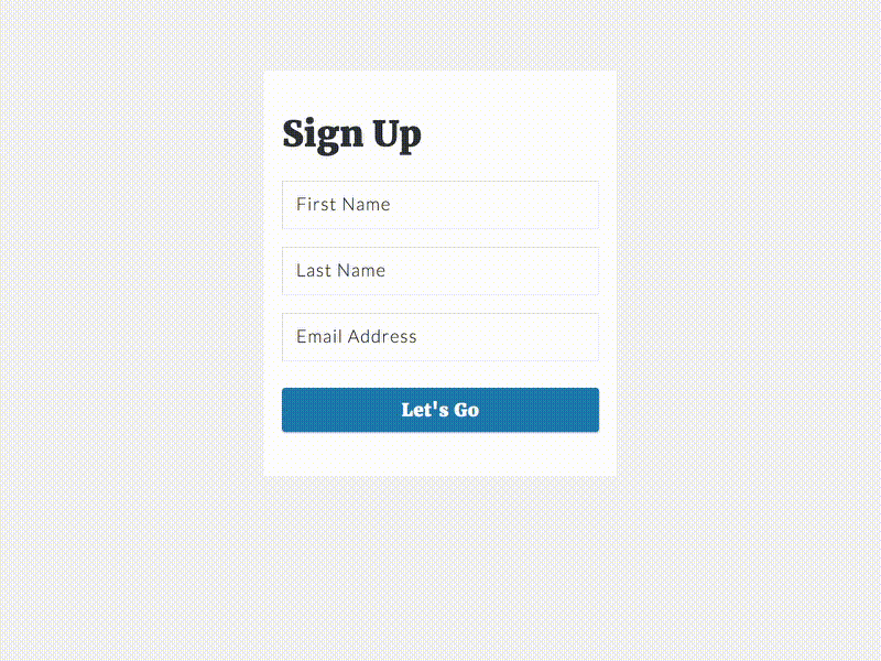 fancy input labels by Matt Amyot on Dribbble