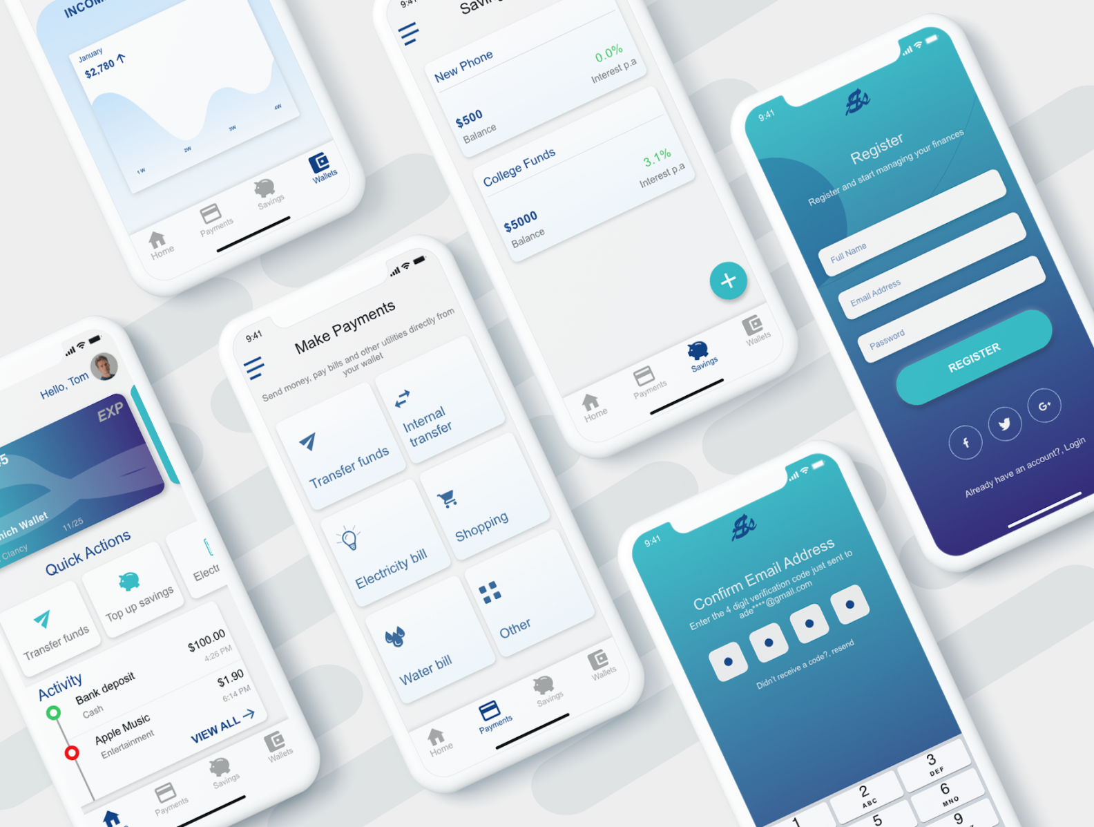 Wallet UI Kit by Shamsudeen Adedokun on Dribbble