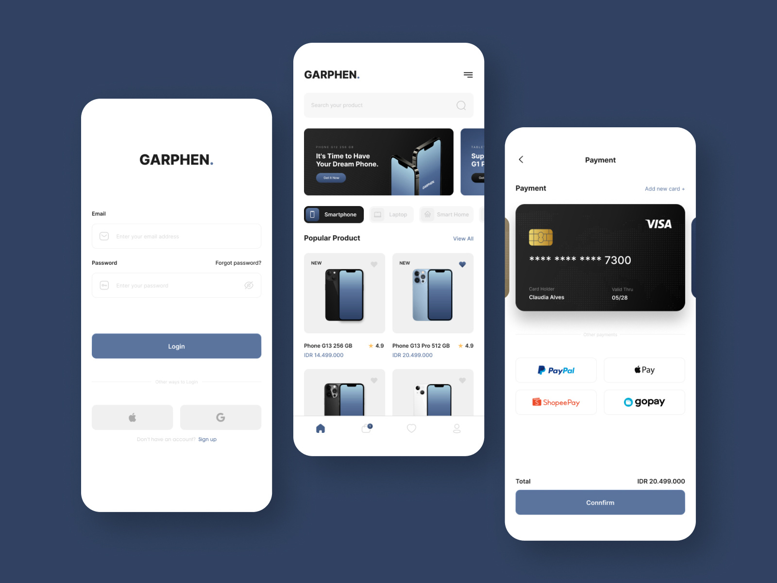Garphen - Gadget Mobile Apps by Yogha Batara Adiyatma for Pleinhaus Design Bureau on Dribbble