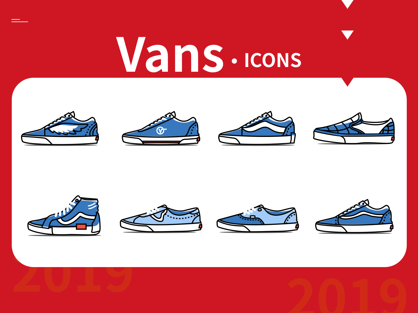 Vans shoes icons by 超级玛丽 on Dribbble