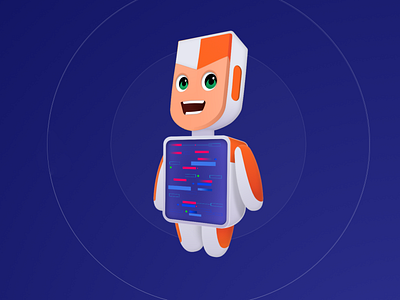 HTML CODE Mascot by Никита Максуров on Dribbble