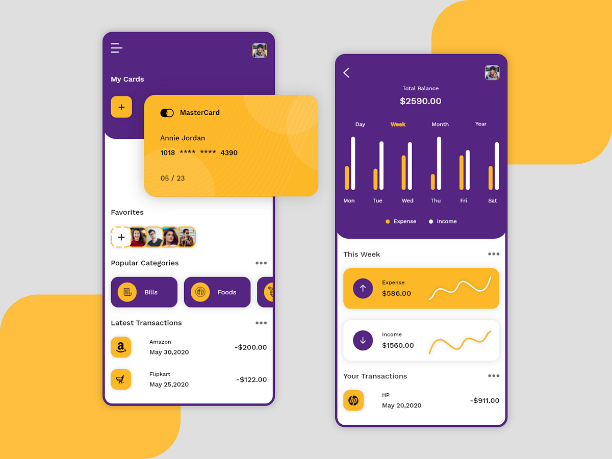 Finance App by INEXTURE Solutions LLP on Dribbble