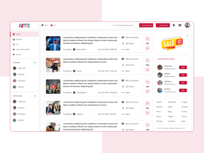 Fresh News Dashboard by INEXTURE Solutions Limited on Dribbble