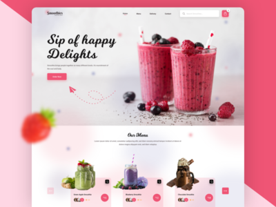Smoothies / Food & Beverage Landing Page by INEXTURE Solutions Limited ...