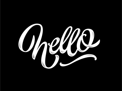 vector "Hello" by kirillrichert on Dribbble
