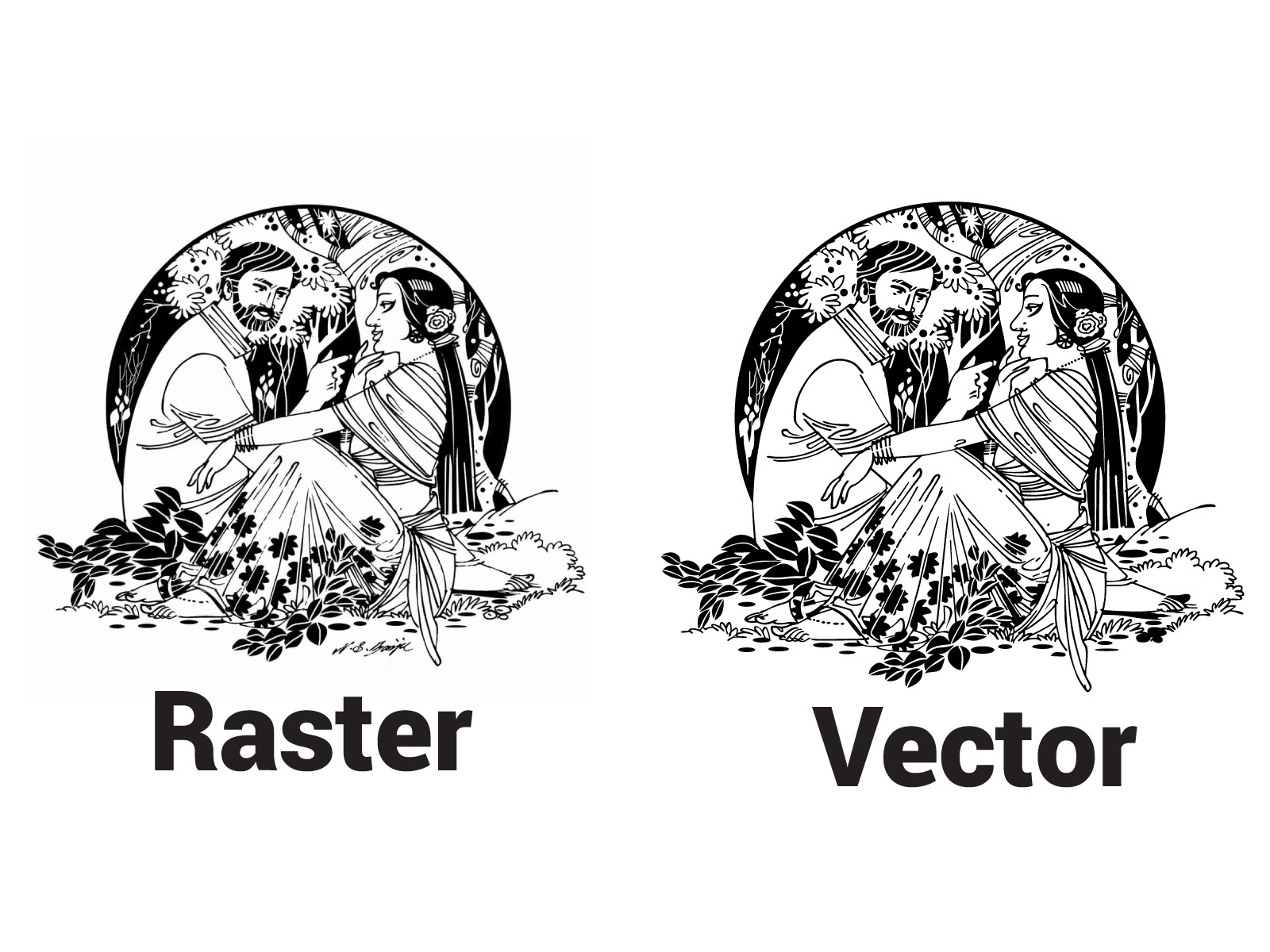 Raster to Vector art Design by Most Najnin Aktar on Dribbble