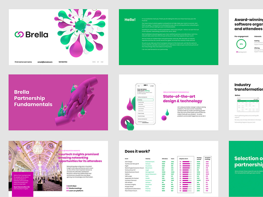 Brella Sales Deck Design by Katya Kovalenko on Dribbble